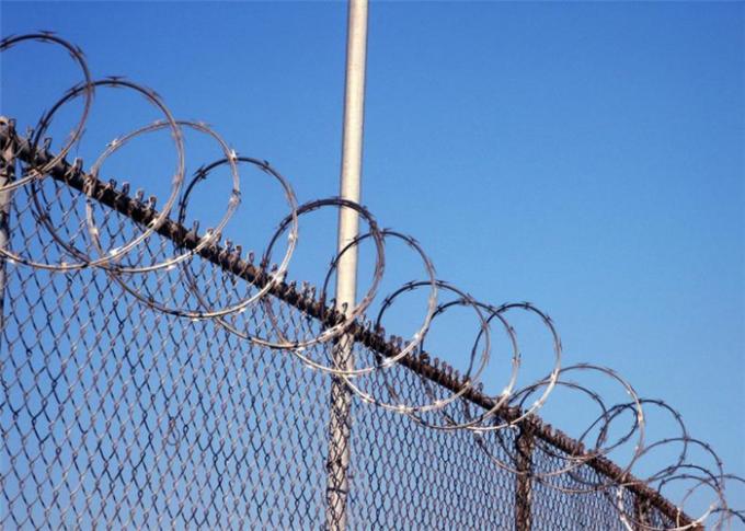 Hot Dipped Galvanized HDG CBT 65 Razor Wire Stainless Steel High Security