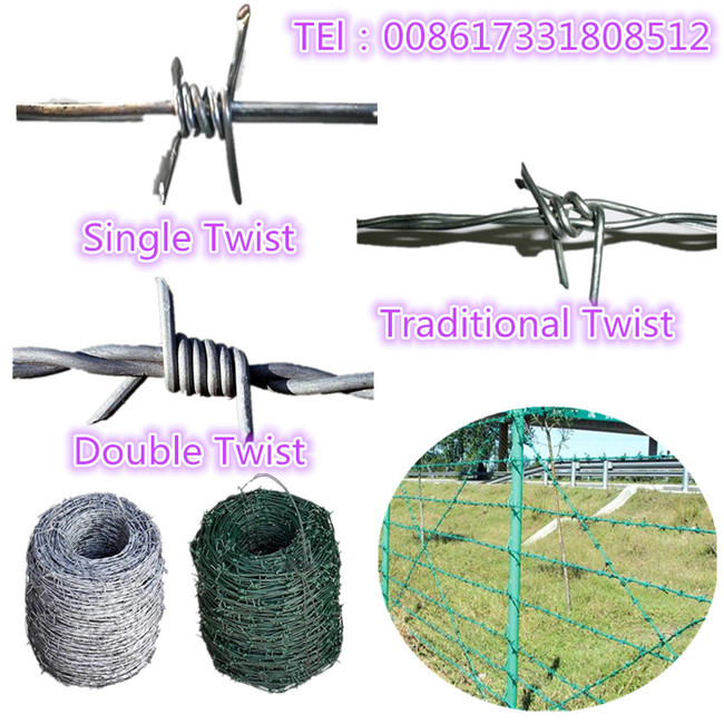 Border Protection Galvanized Security Barbed Wire Steel ASTM Standards