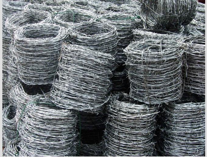 14 Gauge Galvanized Security Barbed Wire Plastic Barbed Wire Security Fence