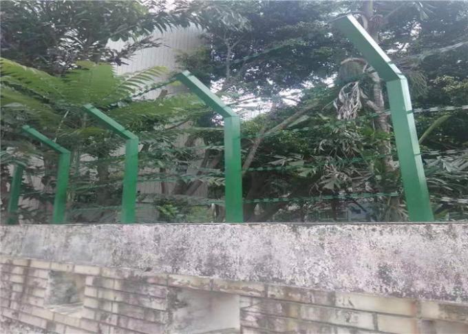 Custom Green Powder Coated Razor Wire Mesh BTO-22 For Razor Welded Fencing