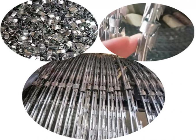 Galvanized Razor Wire Fittings Barbed Wire Clips For Razor Wire Fastening
