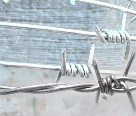 Galvanized Security Barbed Wire Iowa Type Traditional Not Razor Type