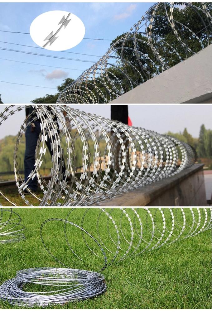 Medium Blade 22MM Length BTO 22 Razor Wire Fence Decoration 10kg Per ...