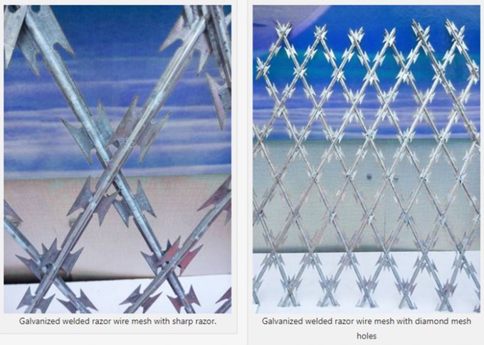 Blade BTO11 BTO22 BTO30 Welded Razor Wire Mesh